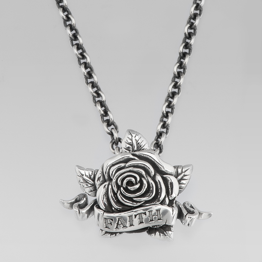 Rose of Faith | Pendants, Necklaces & Chokers by Oz Abstract Tokyo ...