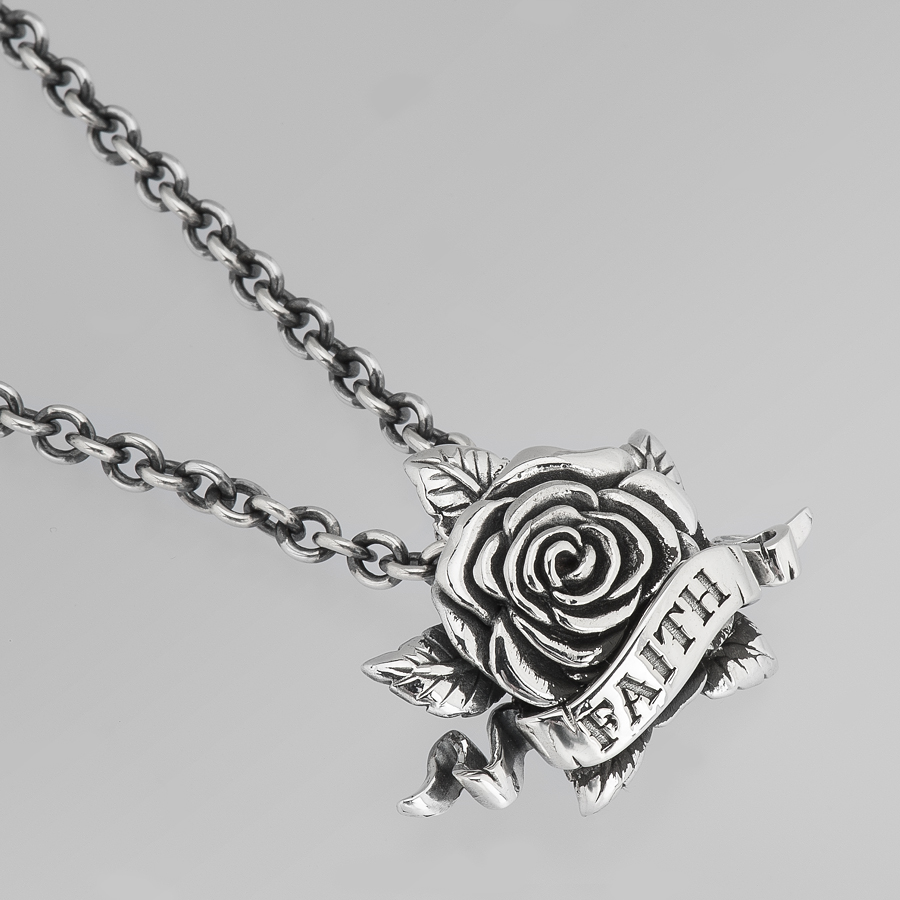 Rose of Faith | Pendants, Necklaces & Chokers by Oz Abstract Tokyo ...