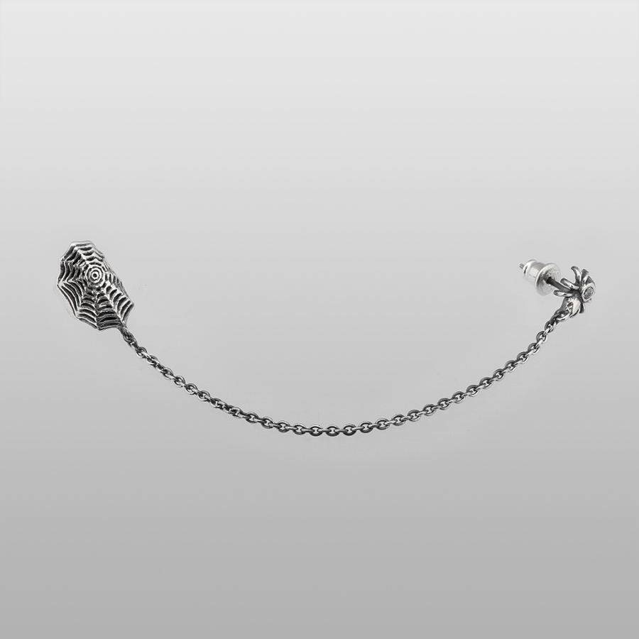 Spider & Web (SingleChain-Zirconia) | Pierces & Ear Cuffs by Oz ...