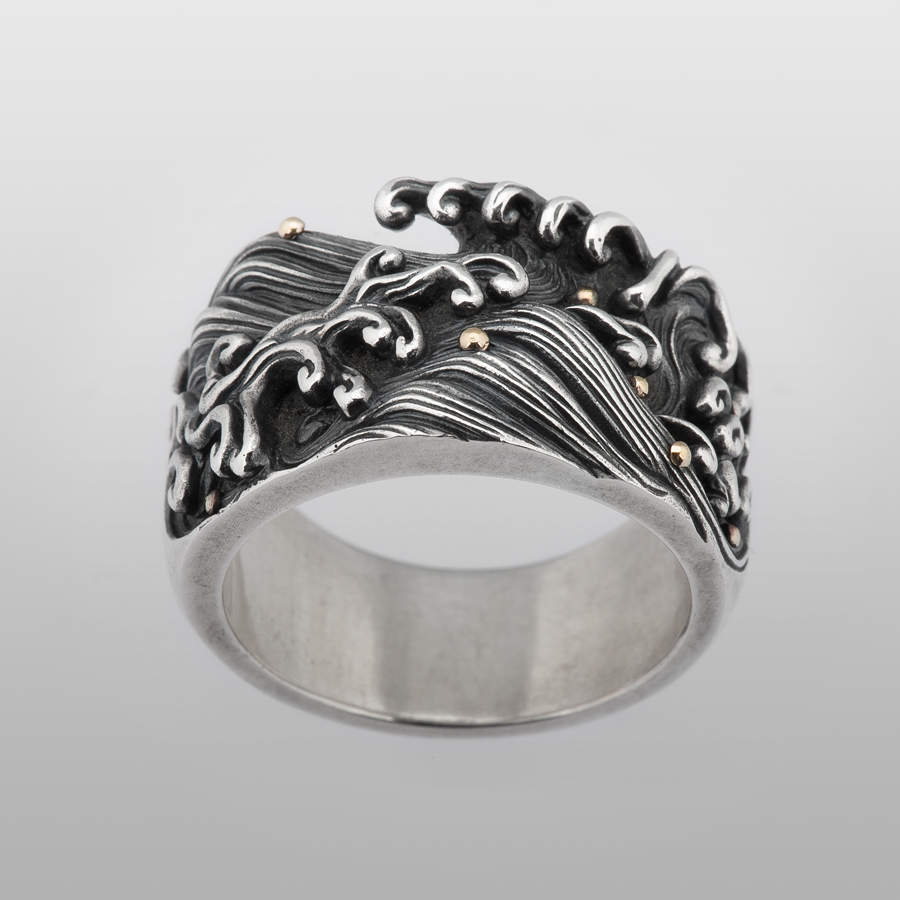 Waves | Rings by boozebird | Online Boutique Oz Abstract Tokyo, Japan