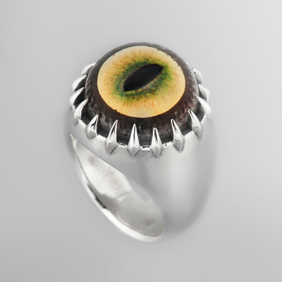 Evil Green Eye | Rings by Oz Abstract Tokyo | Online Boutique Oz ...