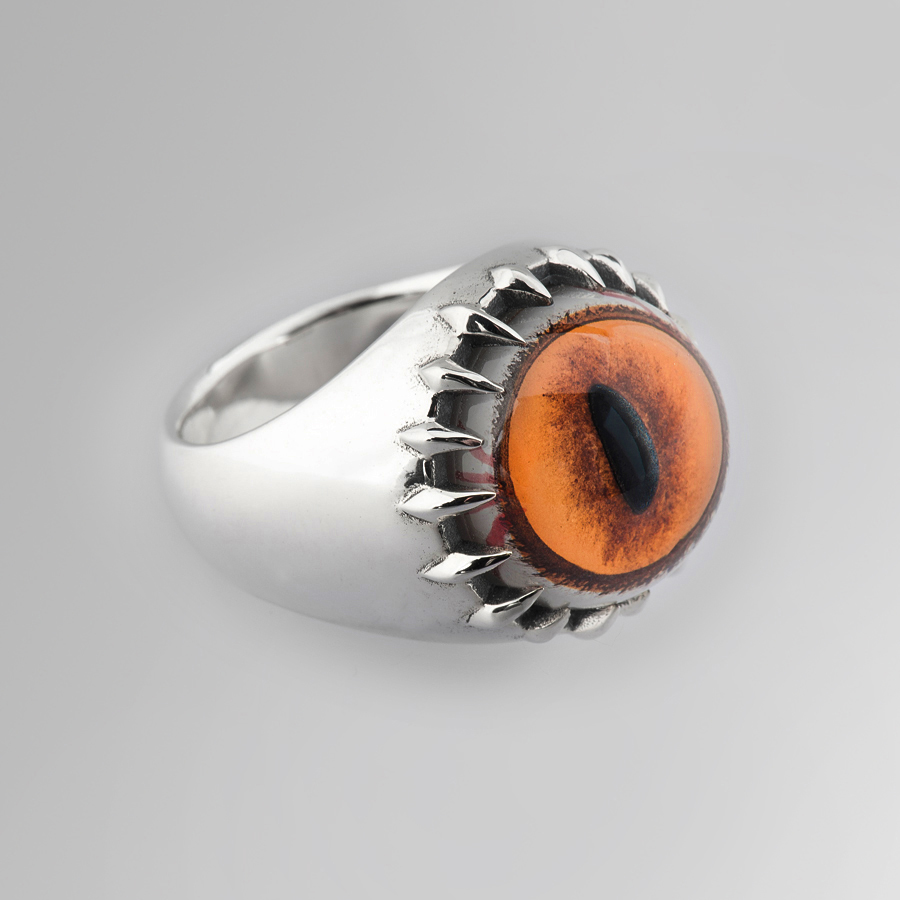 Evil Orange Eye | Rings by Oz Abstract Tokyo | Online Boutique Oz ...