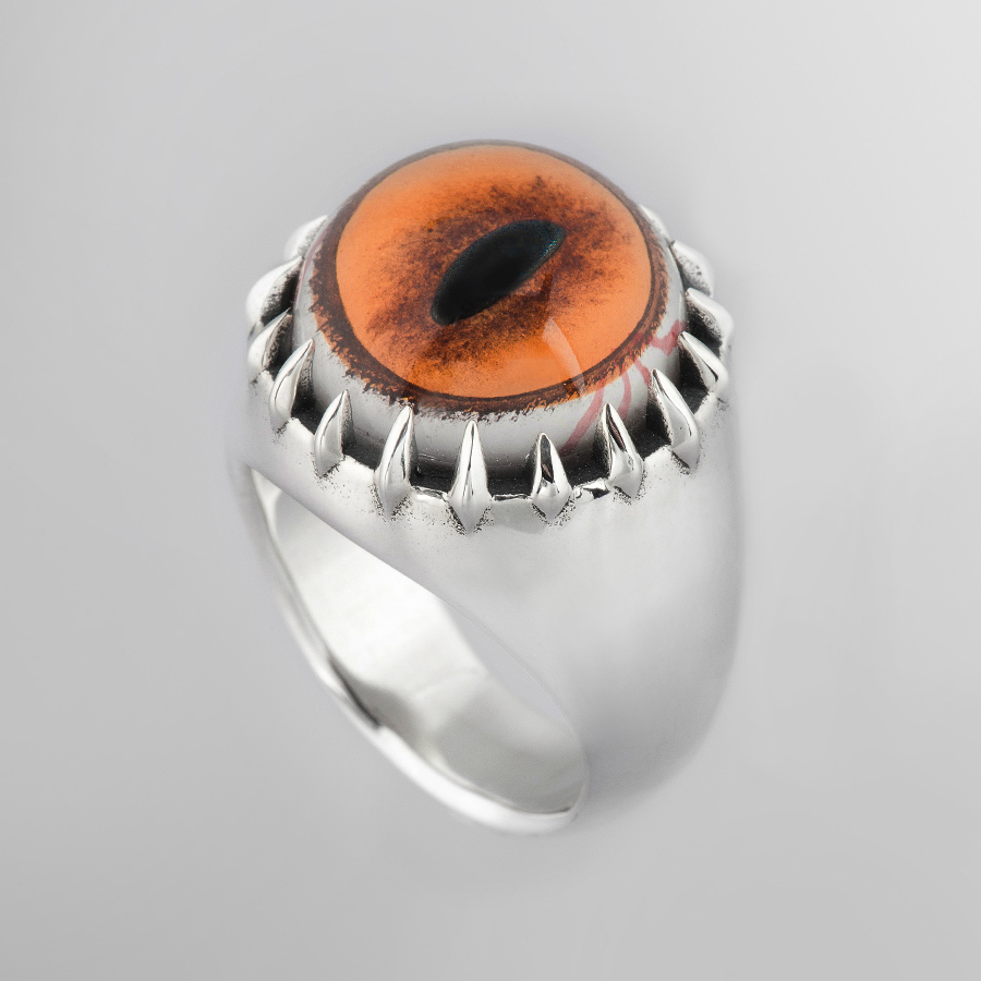 Evil Orange Eye | Rings by Oz Abstract Tokyo | Online Boutique Oz ...