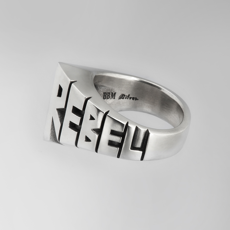 REBEL Ring | Rings by BigBlackMaria | Online Boutique Oz Abstract Tokyo ...