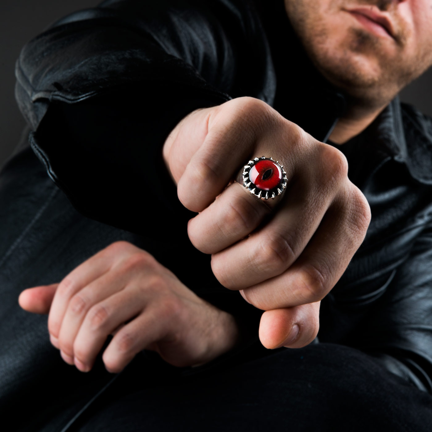 Evil Red Eye | Rings by Oz Abstract Tokyo | Online Boutique Oz Abstract ...