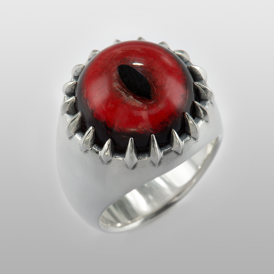 Evil Red Eye | Rings by Oz Abstract Tokyo | Online Boutique Oz Abstract ...