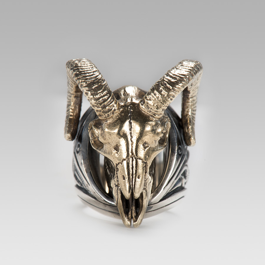 The Goat (BrassHead) | Rings by Oz Abstract Tokyo | Online Boutique Oz ...