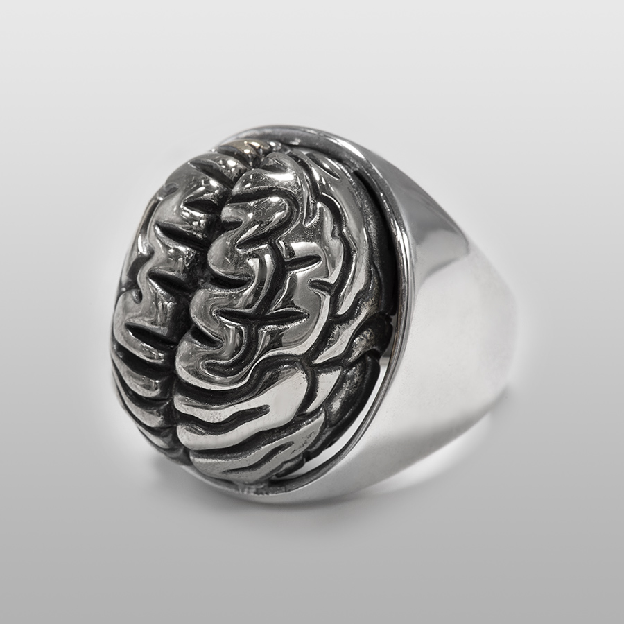 Brain is a Machine (Silver) | Rings by Oz Abstract Tokyo | Online ...