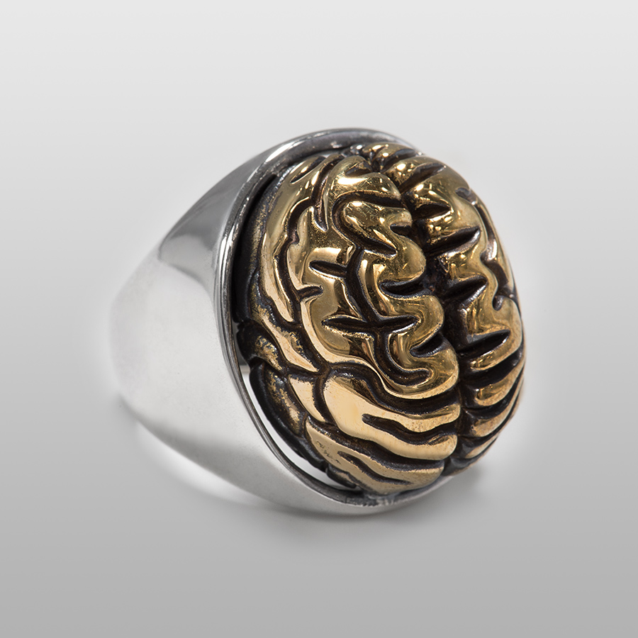 Brain is a Machine (Brass) | Rings by Oz Abstract Tokyo | Online ...