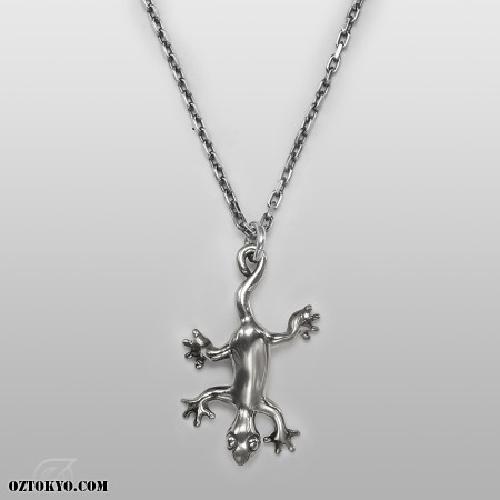 silver lizard necklace